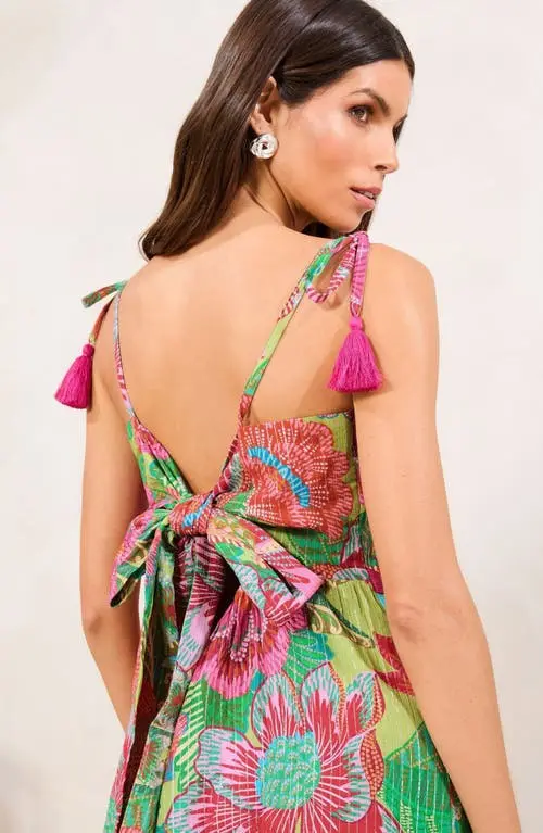 LIPSY Floral Print Tie Strap Maxi Dress