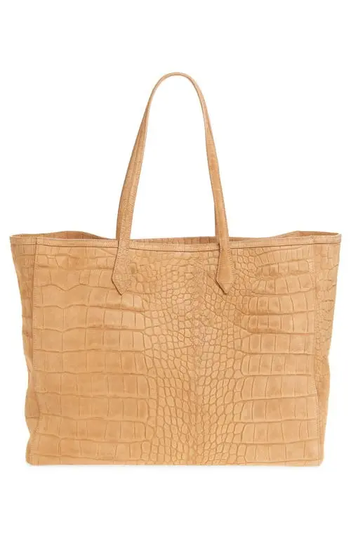 REFORMATION Sofia Tote - Sienna Embossed Suede