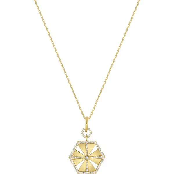 Bony Levy Kiera Diamond Medallion Chain Necklace - 18k Yellow Gold