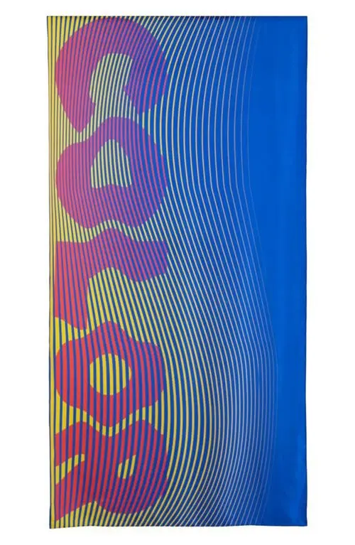 Lack Of Color Color Print Long Scarf