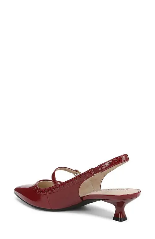 LIFESTRIDE Marilyn Slingback Kitten Heel Pumps - Dark Cherry