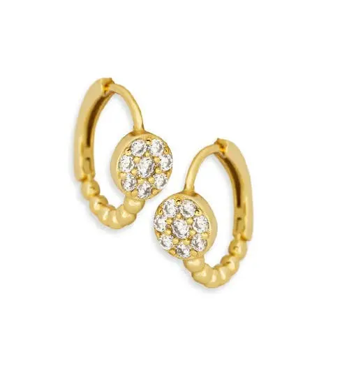 MAZIN JEWELS Vermeil Hoop Earrings - Gold