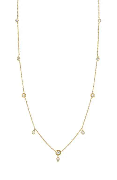 Bony Levy Diamond Station Necklace - 18k Yellow Gold