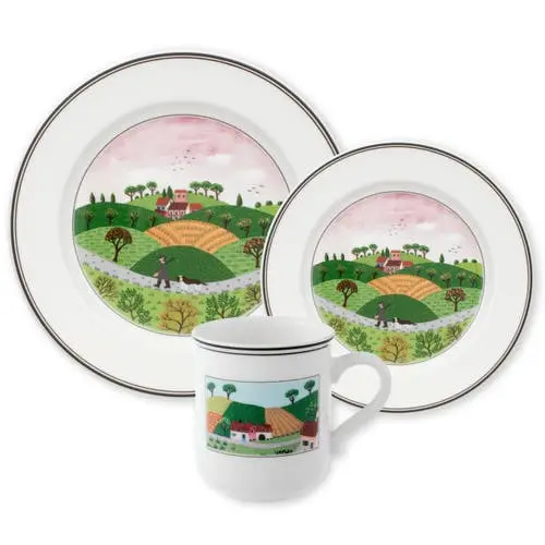 VILLEROY & BOCH Design Naif 18 Piece Dinnerware Set For 6