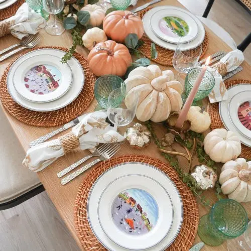 VILLEROY & BOCH Design Naif 18 Piece Dinnerware Set For 6