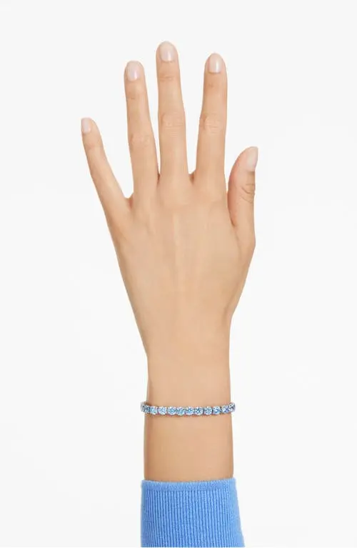 SWAROVSKI Matrix Crystal Tennis Bracelet - Blue