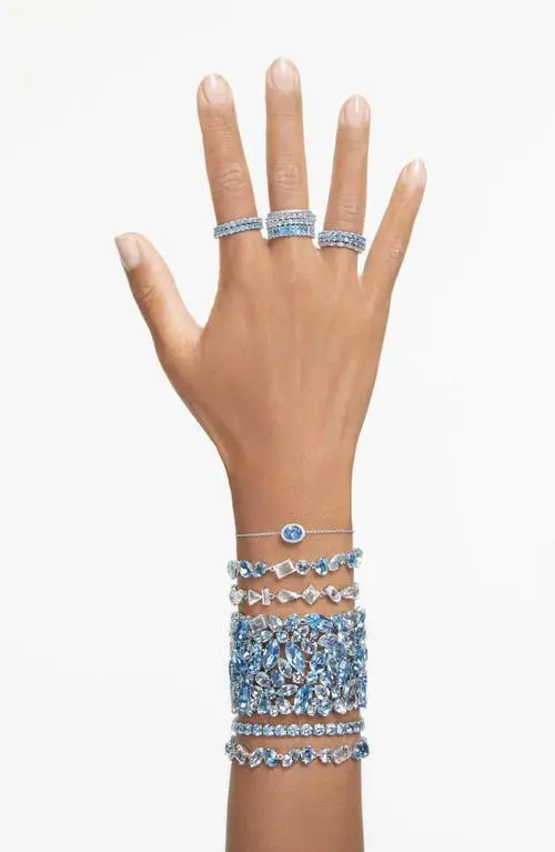 SWAROVSKI Matrix Crystal Tennis Bracelet - Blue