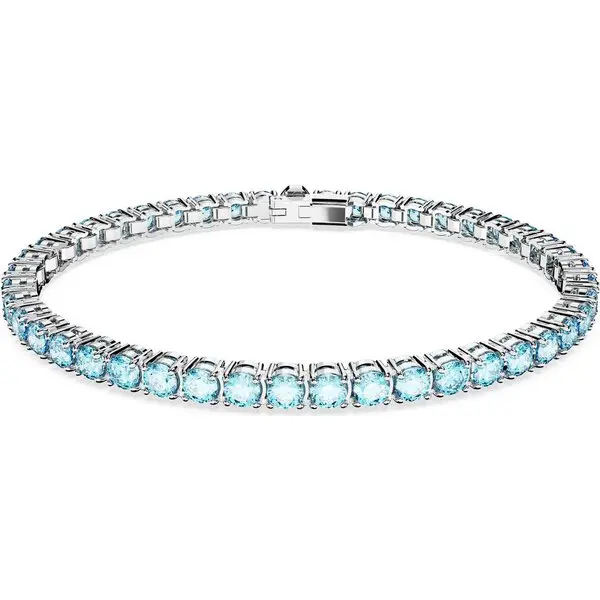 SWAROVSKI Matrix Crystal Tennis Bracelet - Blue