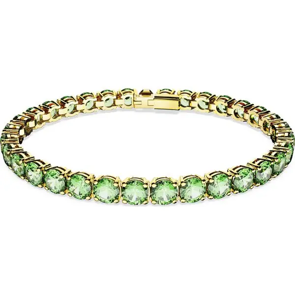 SWAROVSKI Matrix Crystal Tennis Bracelet - Green