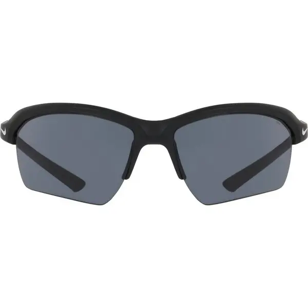 Nike Skylon Ace Rectangular Sunglasses - Matte Black / Grey