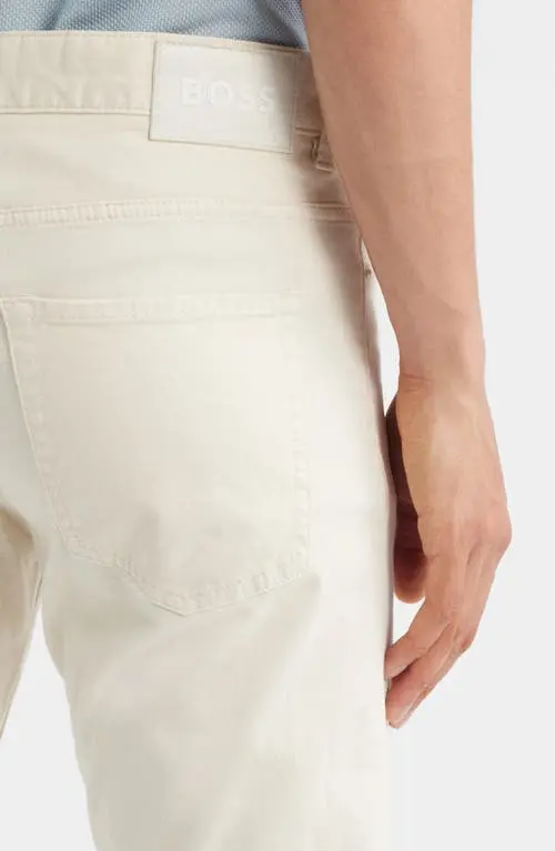 BOSS Delaware Slim-fit Five-pocket Pants - Open White