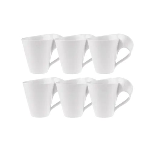 VILLEROY & BOCH Newwave Caffe Mug Set Of 6 - White