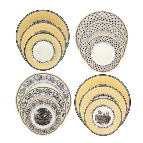 VILLEROY & BOCH Audun Ferme 12 Piece Dinnerware Set For 4