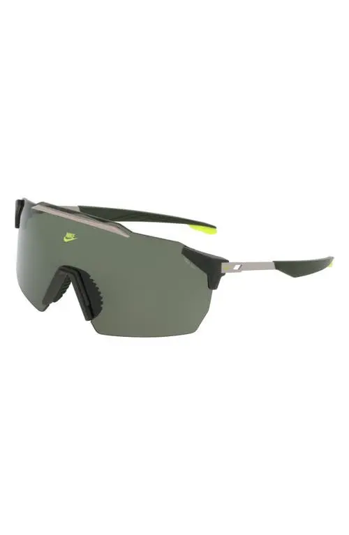 Nike Limitless 61mm Shield Sunglasses - Sequoia / Green