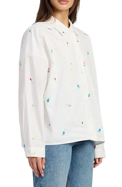 EN SAISON Nellie Printed Button-up Shirt