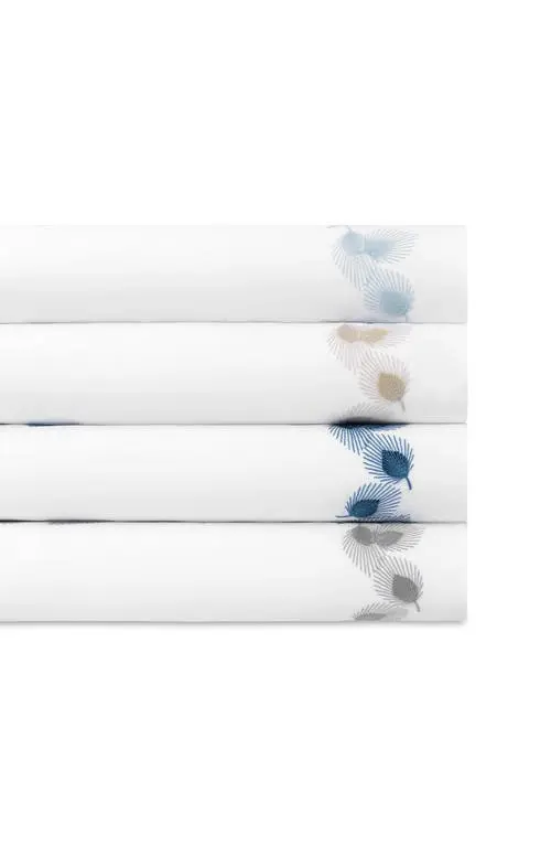 MATOUK Feather Set Of 2 Pillowcases - Blue