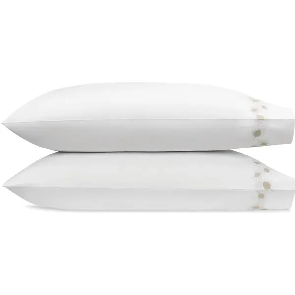 MATOUK Feather Set Of 2 Pillowcases - Champagne