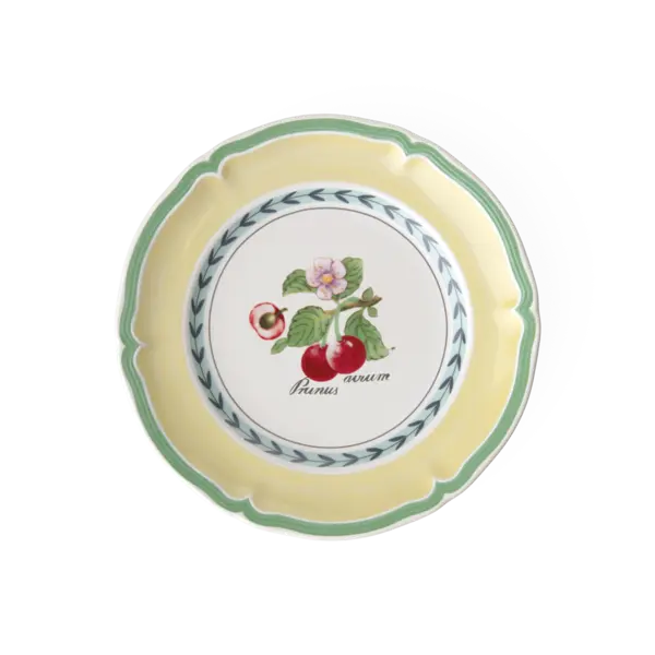 VILLEROY & BOCH French Garden Valence Cherry Appetizer/dessert Plate - White