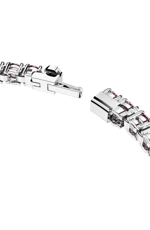 SWAROVSKI Matrix Crystal Tennis Bracelet - Pink