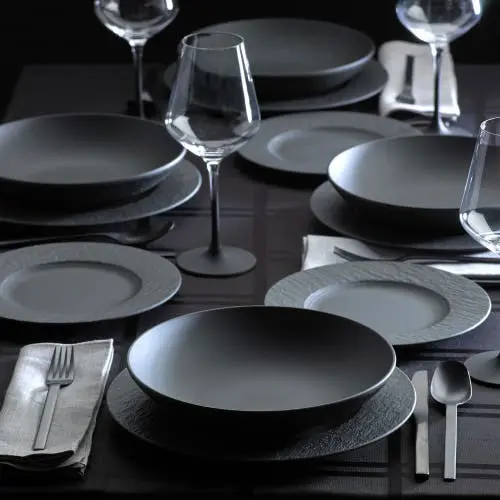 VILLEROY & BOCH Manufacture Rock 12 Piece Set