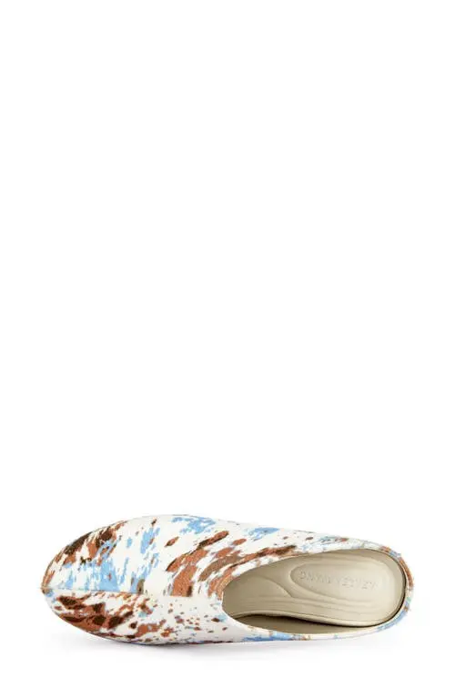 AZALEA WANG Darwin Faux Calf Hair Clog