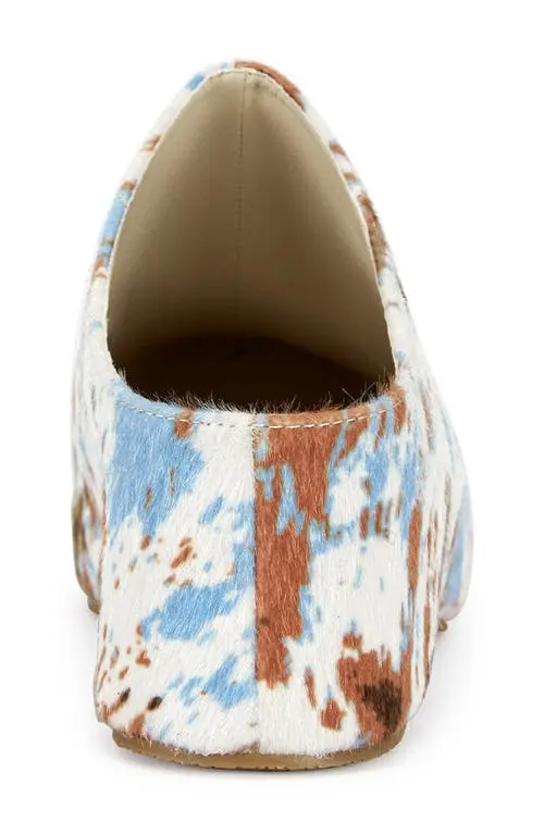 AZALEA WANG Darwin Faux Calf Hair Clog