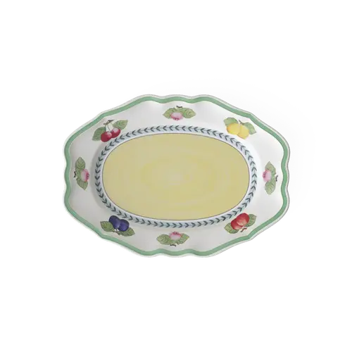 VILLEROY & BOCH French Garden Fleurence Oval Platter - White