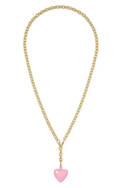 ROXANNE ASSOULIN The Mini Happy Heart Pendant Necklace - Pink