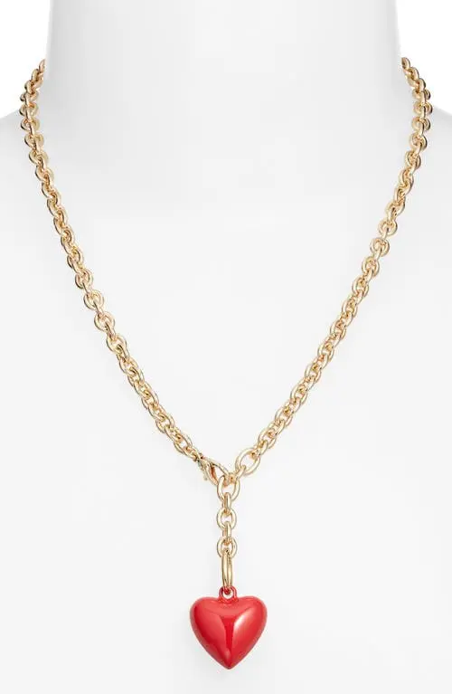 ROXANNE ASSOULIN The Mini Happy Heart Pendant Necklace - Red