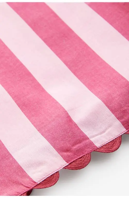 NEXT Striped Cotton Scallop Hem Shorts