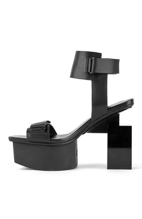 United Nude Cubist Platform Sandals - Black
