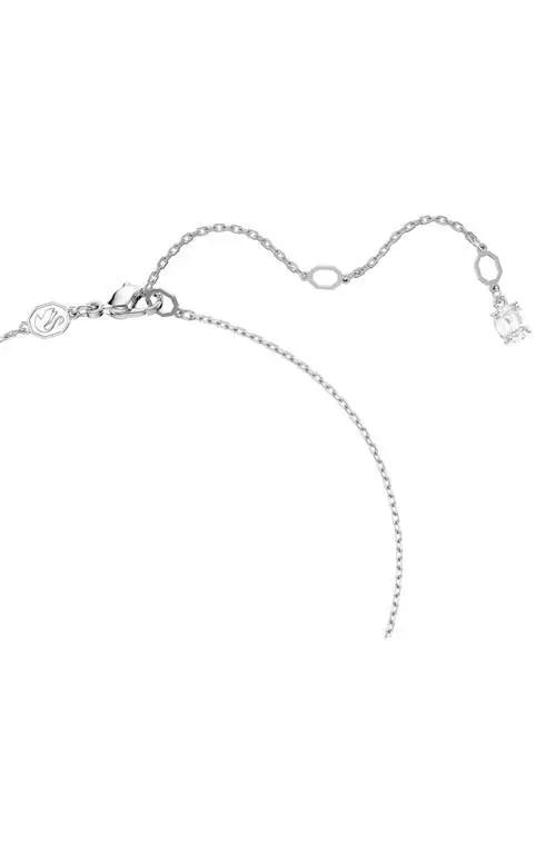 SWAROVSKI Matrix Crystal Pearl Necklace & Stud Earrings Set - White