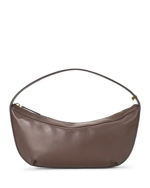 Staud Demy Leather Shoulder Bag - Espresso