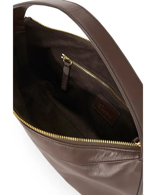 Staud Demy Leather Shoulder Bag - Espresso