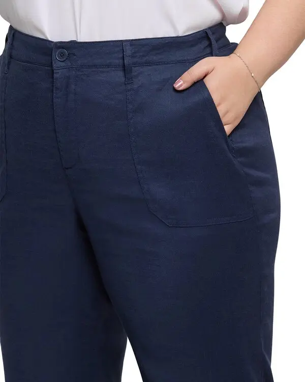 NYDJ Wide Leg Capri Pants - Oxford Navy