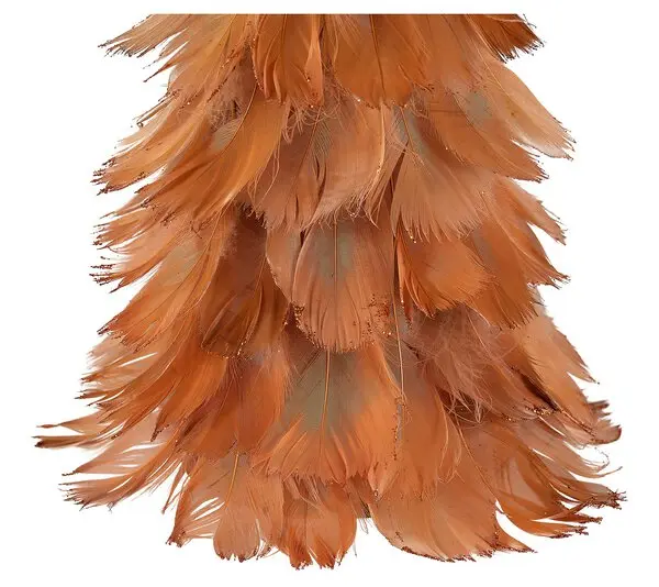 NORTHLIGHT 16' Feather Cone Tree Christmas Deco Ation