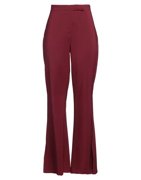 CROCHÈ Flared Twill Pants - Red