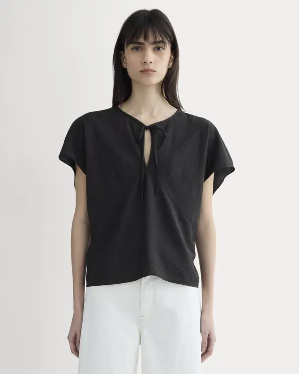 Everlane Keyhole Viscose Top