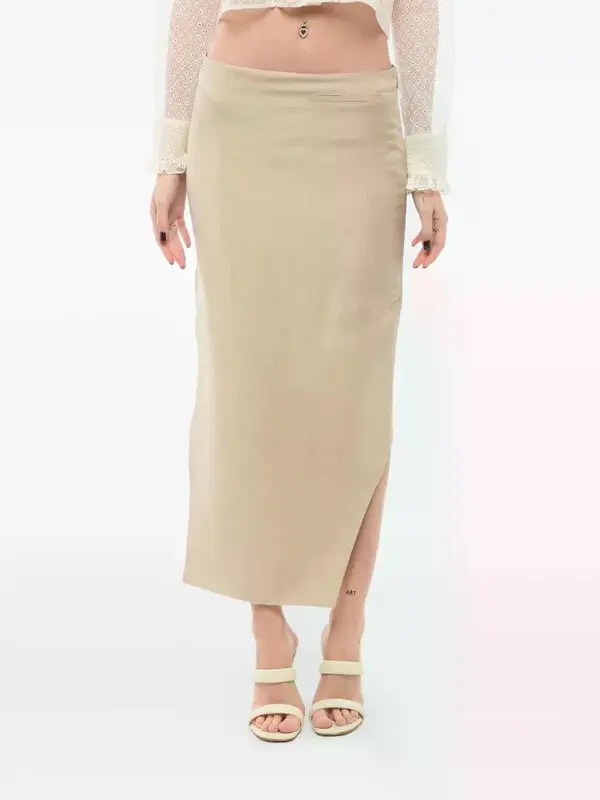 Givenchy Asymmetric Silk Skirt