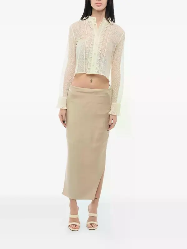 Givenchy Asymmetric Silk Skirt