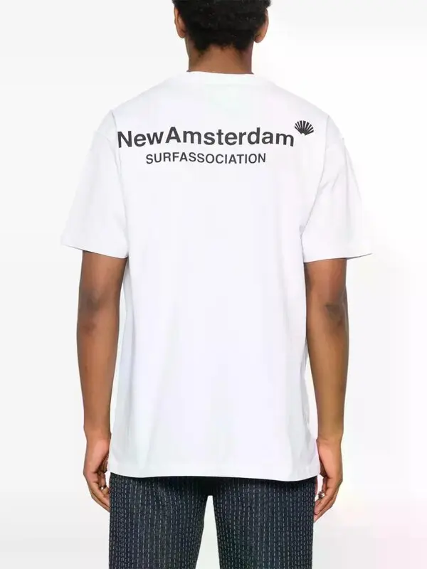NEW AMSTERDAM SURF ASSOCIATION Logo-print T-shirt