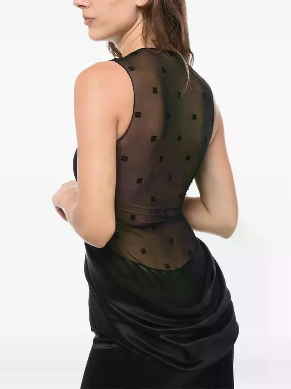 Givenchy Sheer-paneled Long Dress