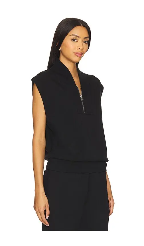 Varley Loretta Half Zip Vest - Black