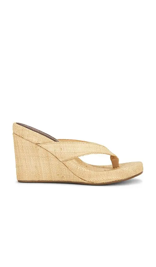 Jeffrey Campbell Liezel Wedge Sandal - Natural Raffia