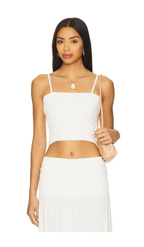 BOBI Smocked Tube Top - White