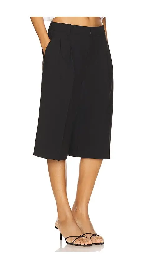 EAVES Colby Pleated Crepe Culottes