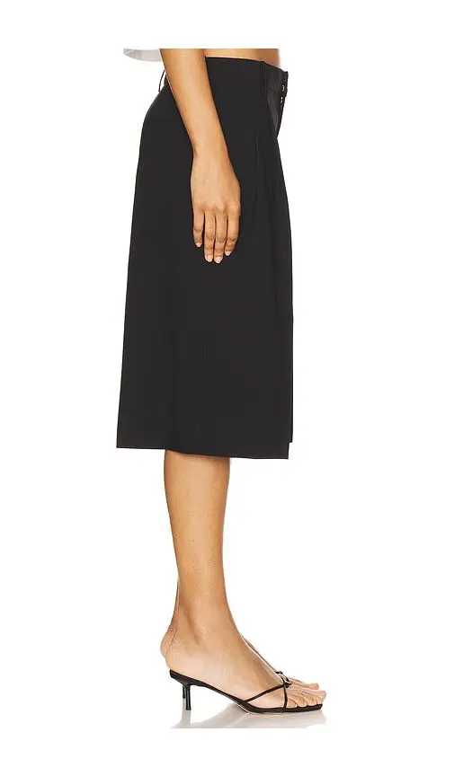 EAVES Colby Pleated Crepe Culottes