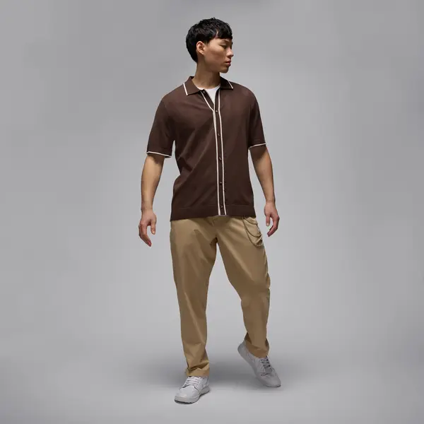 JORDAN Sport Âmenâs Knit Button-down Golf Top