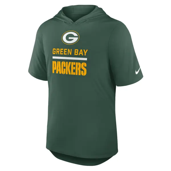 Nike Bay Packers Dri-fit Nfl Hooded T-shirt - Green
