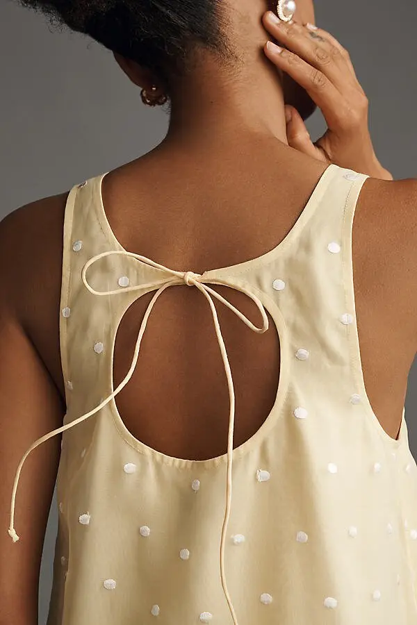 laced up a-line mini dress Liliana Lace Mini Dress